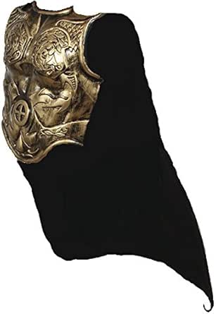 Amazon.com: Heavy Plastic Antiqued Gold Roman Armor Chestplate Costume ...
