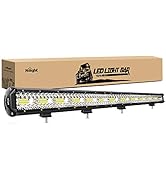 Amazon.com: Nilight Led Light Bar 12Inch 300W Triple Row Flood Spot Combo 30000LM Bar Driving ...