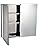 HOMCOM Stainless Steel Wall mounted Bathroom Mirror Storage Cabinet ...
