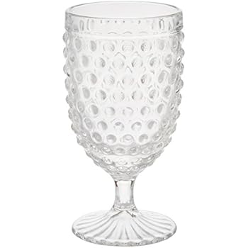 Amazon.com | Abbott Collection Glass Panel Goblet, Red: Wine Glasses