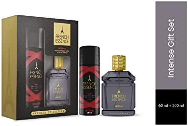 French Essence Perfume & Deodorant Gift Set for Men - Intense | Luxury ...