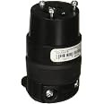 Leviton 515CR 15 Amp, 125 Volt, Cord Outlet, Rubber, Grounding, Black ...