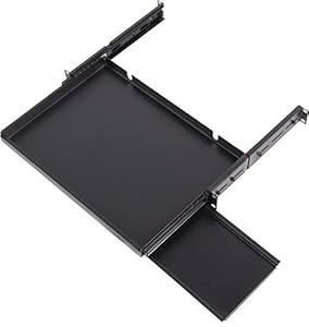 Amazon.com: Sliding Keyboard Shelf for 16" Keyboards - 19" Rack ...