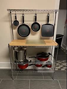 Amazon.com - Stainless Steel Kitchen Butcher Rack with Removable ...