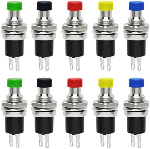 سعر Gikfun AC 250V 1A/ 125V 3A SPST Normal Open Momentary 2Pin Mini ...