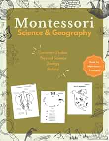Montessori Science and Geography Workbook: Continent Studies, Physical ...