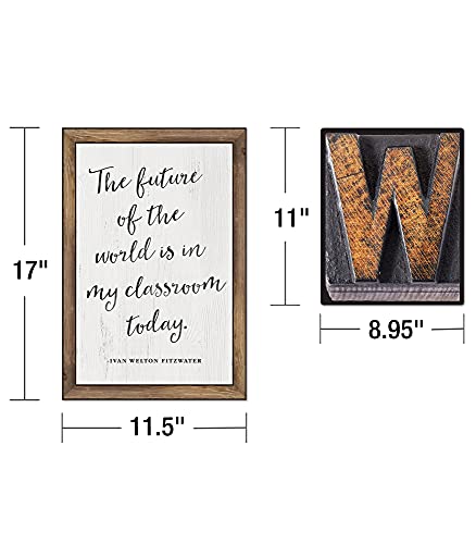 Schoolgirl Style Rustic Welcome Bulletin Board Set—Farmhouse Welcome ...
