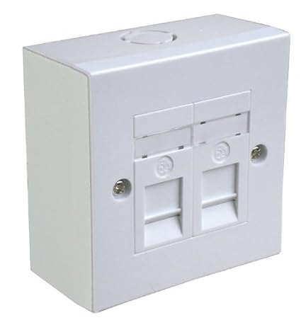 Double Cat5e RJ45 Network Module Kit - Includes 2: Amazon.co.uk ...