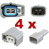 Connecteur d'injecteur - NIPPON DENSO (4 x SET) 90980-11153, 0280 157 ...