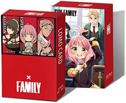 Goodern 30 Pcs Anime Anya Forger Lomo Cards Loid Forger Lomo Cards Yor ...
