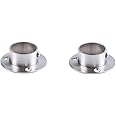 Amazon.com: NELXULAS Stainless Steel Heavy Duty Closet Rod Holder,Shower Curtain Rod End ...