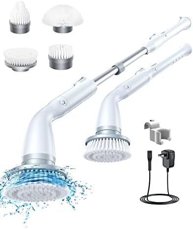 LABIGO Electric Spin Scrubber LA1 Pro, Cordless Spin Scrubber with 4 ...