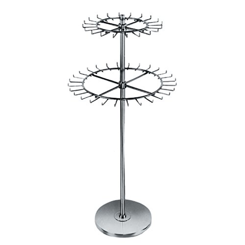 AMKO R56 Two-Tier Revolving Belt or Tie Rack - Display Rack for Retail ...