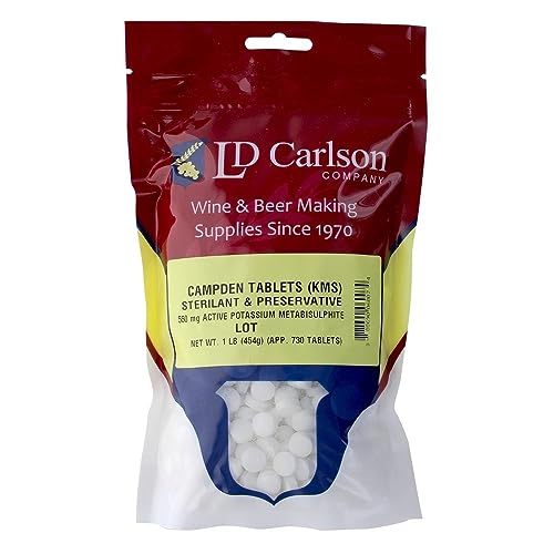 CAMPDEN Tablets 1 Pound LD Carlson Factory Packed Potassium ...