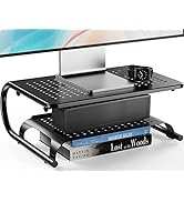Amazon.com: Monitor Stand, Monitor Stand with Drawer, Monitor Riser ...
