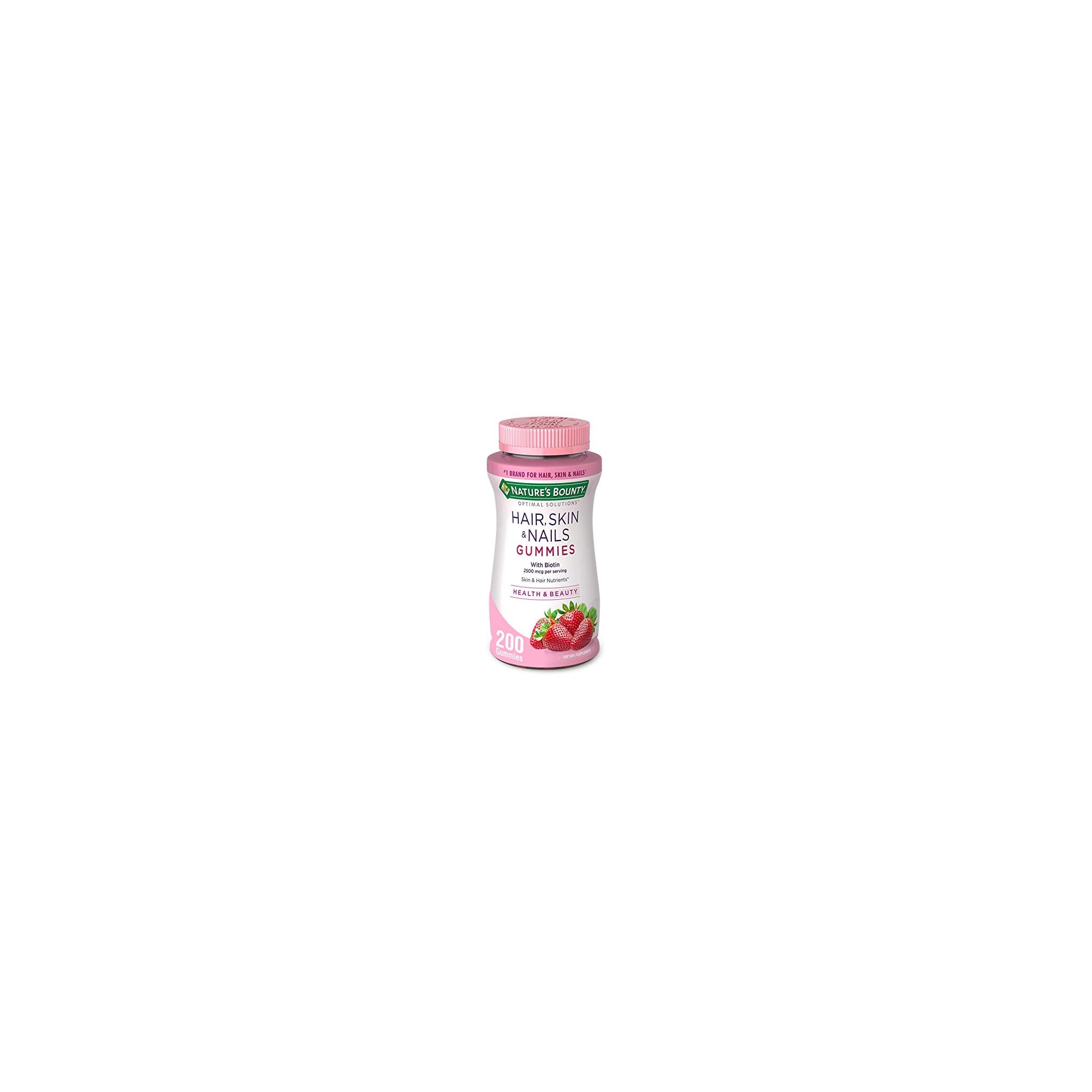 Nature's Bounty Vitamin Biotin Optimal Solutions Hair, Skin and Nails ...