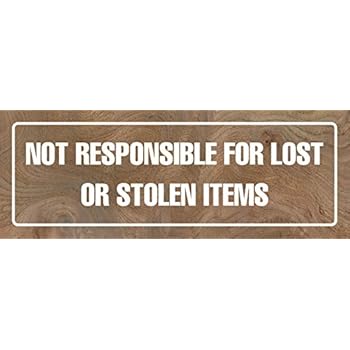 Amazon.com : Alpine Industries Not Responsible for Lost or Stolen ...