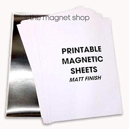 The Magnet Shop Magnetic Photo Paper - A4 Size with Matte Effect Finish ...