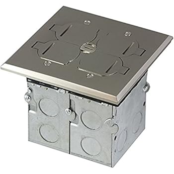 Amazon.com: Carlon E9762B Floor Box Cover, 2-Gang, Flip Cover, Device ...