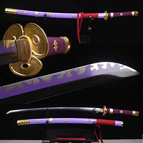 Sharp One Piece Swords Roronoa Zoro Enma Cosplay Katana 1045 Carbon ...