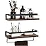 Imperative Décor Rustic Wood Floating Shelves Wall Mounted Storage ...