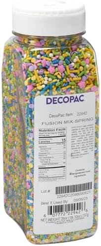 DECOPAC Spring Fusion Mix Candy Sprinkles, 26oz, Fancy Sprinkles in ...