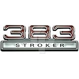 Amazon.com: 383 Stroker 6.2L Engine Emblems Badges White with Chrome ...