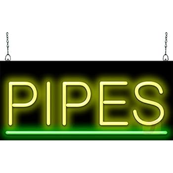 Glass Pipes Neon Sign - - Amazon.com