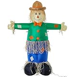 Scary Animatronic Sitting Scarecrow - Hands Out Candy and Terror!