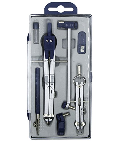 Buy Hossty 5 Piece Stainless Steel Circle Drawing Compasses Geometry ...