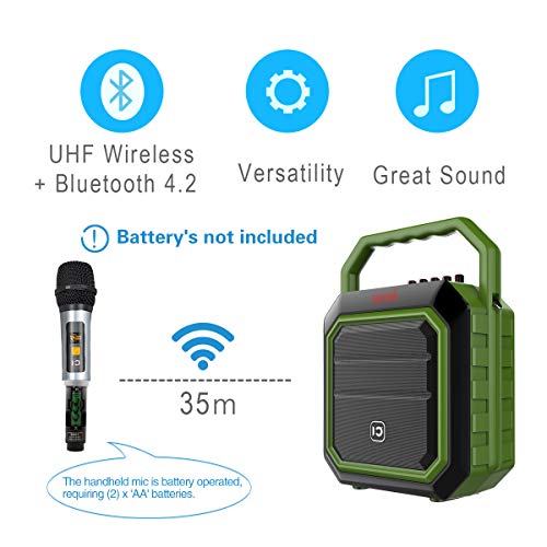 Portable Pa System 30W Bluetooth Pa Speaker Wireless Microphone ...