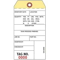 Amazon.com : INVENTORY TAGS - Two-Part Carbonless NCR, 3-1/8" x 6-1/4 ...