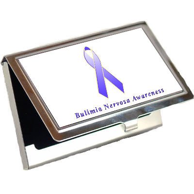 Amazon.com : Bulimia Nervosa Awareness Ribbon Business Card Holder ...