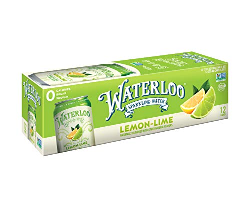 Waterloo Sparkling Water, Lemon-Lime Naturally Flavored, 12 Fl Oz Cans, Pack of 12 | Zero ...
