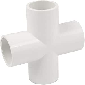 4 Way 3/4-Inch Cross PVC Fitting Build Heavy Duty Greenhouse Frame ...