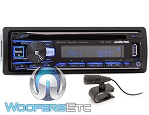 Amazon.com: Alpine CDE-175BT, Single-DIN CD Car Stereo w/Bluetooth, USB ...