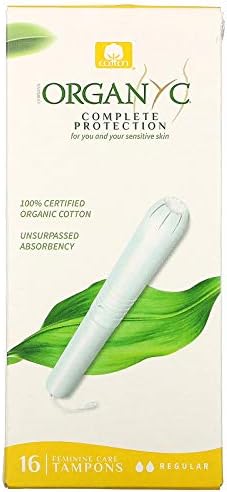 Organyc 100% Certified Organic Cotton Tampons - Cardboard Applicator ...