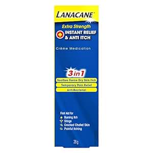 Amazon.com: Lanacane Maximum Strength Anti-itch Cream, 1 oz., 2in1 Fast ...
