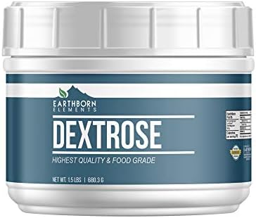 Dextrose Powder (1.5 lb Tub) by Earthborn Elements, Sugar Substitute ...