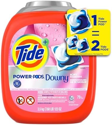 Tide Power BIG-SIZE PODS With Downy, Liquid Laundry Detergent Pacs ...