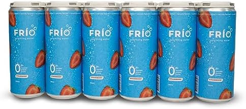 سعر Frio Strawberry Sparkling Water - 12 Pack x 330ml - 0 Sugar, 0 Calories, No Artificial ...