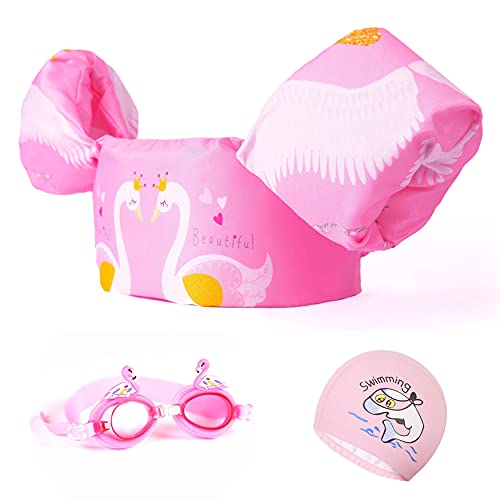 GoKiddie Pink Swim Jumper for Girls up to 55 Pounds - Kids Vest ...