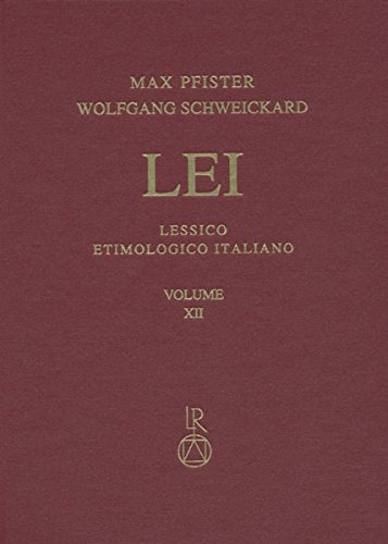 Amazon.com: Lessico Etimologico Italiano. Band 12 (XII): *cardeus-katl ...