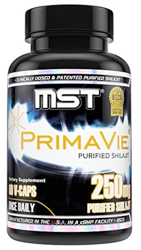 Primavie Shilajit Capsules by MST | 250mg | 60 Count | 50% Fulvic Acid ...