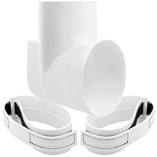 Sporthfish Dryer Vent Connector Kit 4'' Dryer Vent Elbow 90 for Tight ...