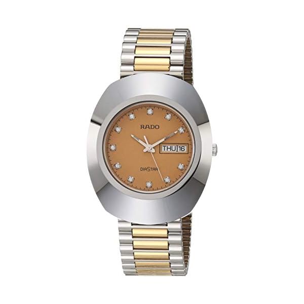 Rado DiaStar Original Quartz Watch with Stainless Steel Strap, Gold, 21 ...