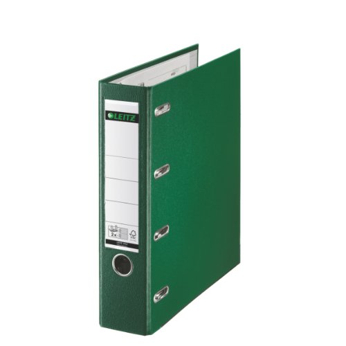 Leitz Double Lever Arch File, Green, A5, 80mm spine, Plastic, 10120055 ...