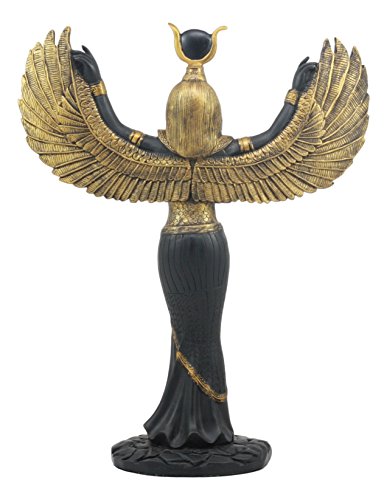 Ebros Gift Egyptian Goddess Isis Ra with Open Wings Statue 12" Tall ...
