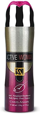 Chris Adams Perfumes Active Woman Pour Femme Body Spray For Women, 200 ...