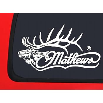 Amazon.com: Mathews Archery Logo with Whitetail - White Hunting window ...